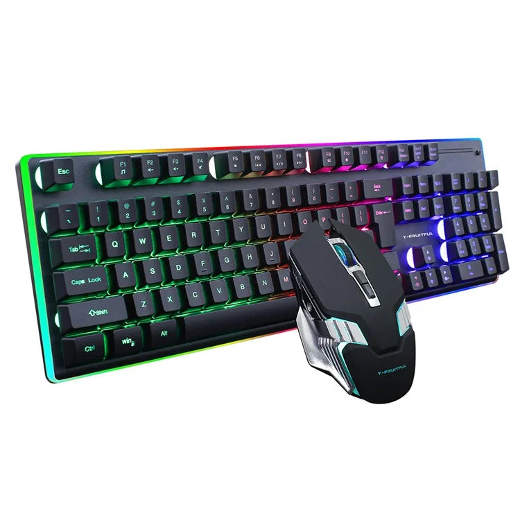 Y-FRUITFUL KM99 Backlit Bluetooth Keyboard Mouse Set for Home Office ...
