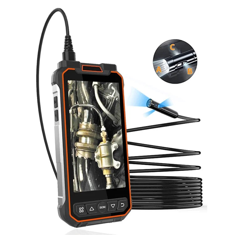 MS20 2m Hard Wire Triple Lens Endoscope LED Light Snake Borescope ...